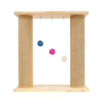 China Double Layer Solid Cat Scratch Board Tree 60*30*63cm for sale