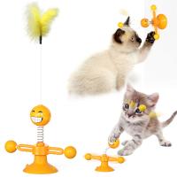 China Food Grade Cat Pet Toys TPR Cat Spring Toys Kitty Interactive Ball for sale