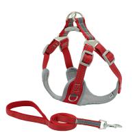 China Oxford Cloth Light Reflecting Pet Collar Leash Harness Set Safety Comfortable for sale