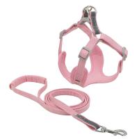 China Safety Comfortable Reflective Cotton Dog chest and harness leash set Breathable dogs Leash for sale