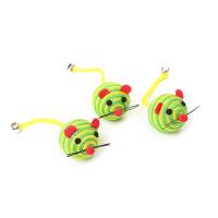 China Nylon String Rope Bell Cat Pet Toys With A Mice Catch Cat Mouse Toy for sale
