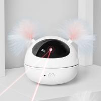 China Automatic Cat Laser Toys Interactive Kitten Toy for Indoor Cats Random Rotating Smart On/Off Robotic Electronic Cat Feat for sale