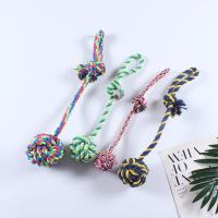 China Eco Friendly Hand Woven Super Strong Bite Resistant Set Interactive Dog Chew Rope for sale