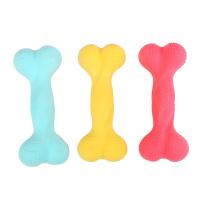 China TPR Foaming Interactive Dog Bone Chew Toy 73g for sale