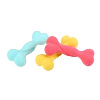 China TPR Foaming Interactive Dog Bone Chew Toy 73g for sale