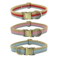 China Nylon Twisted Rope Pet Leash Can Be Engraved Webbing Collar Traction Rope Set Pet Dog Leash Set for sale