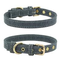 China Custom Double Layer Sewing Canvas Dog Collar Leash Harness Set Durable for sale