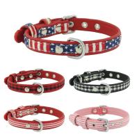 China Customized Print Personalized Logo Dog Collar Adjustable Pet dog Neck Belt for sale
