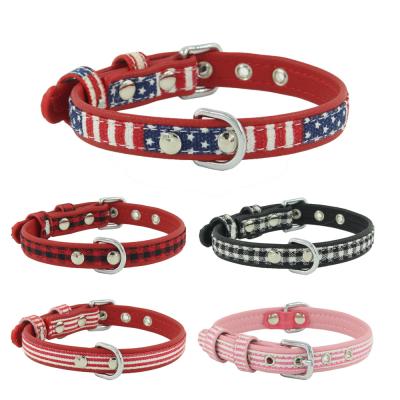 China Customized Print Personalized Logo Dog Collar Adjustable Pet dog Neck Belt for sale