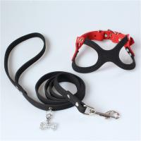 China Hallupets Soft Mesh Padded Collar Leash Harness Set Dog Chest And Back Traction for sale