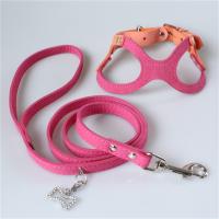 China Hallupets Soft Mesh Padded Collar Leash Harness Set Dog Chest And Back Traction for sale
