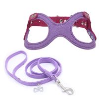 China Hallupets Soft Mesh Padded Collar Leash Harness Set Dog Chest And Back Traction for sale