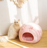 China Semienclosed Comfortable Pet Bed Calm Down Sleep Mat Removeable Cover Nest For Cat for sale