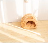 China Semienclosed Comfortable Pet Bed Calm Down Sleep Mat Removeable Cover Nest For Cat for sale