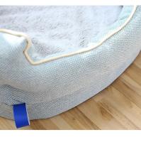 China Detachable Comfortable Pet Bed Round Orthopedic Dog Sofa Sponge Massage Deep Sleep for sale