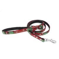 China Hot Sale Popular Christmas Bow Tie harness Rope Dog Leash Collar Set for sale