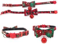 China BSCI Collar Leash Harness Set Bell Breakaway Adjustable Safety Christmas Cat Collar for sale