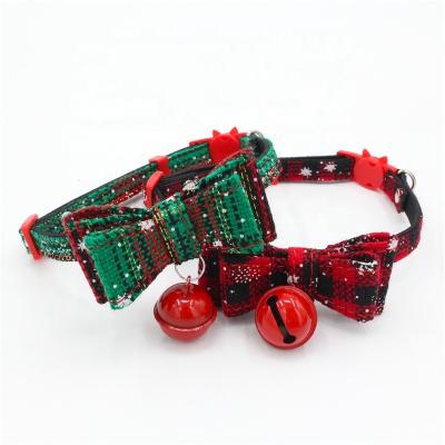 China BSCI Collar Leash Harness Set Bell Breakaway Adjustable Safety Christmas Cat Collar for sale