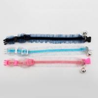 China Comfortable Luxury Nylon Lace Adjustable Cat Dog Collars with Bell for sale
