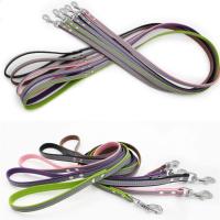 China Reflective Dog Collar, Double-Layer Soft Leather Pet Leash, Cat Dog Collar Leash Set for sale