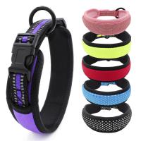 China Neoprene Lining dog Collar Leash Set Reflective Webbing Quick Release Buckle Collar With Traction Rope Set Dog Leash for sale