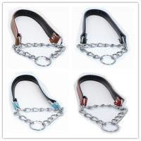 China Personalized Popular Small Big Dogs Leather Collar Chain Necklace Dog Collar for sale