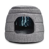 China 2 in 1 Foldable Cat Bed Sustainable Breathable Animal Cat Tent House Cat Cave Carriers for sale