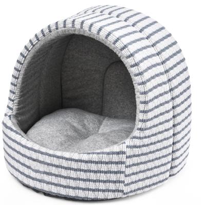 China Portable Kitten Comfortable Pet Bed Cotton Felt Cat Cave Bed Nest Customizable Cat House for sale
