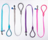 China Silicone Handle Durable Nylon Dog Leashes Training And Walking Dog Rope Leash for sale