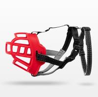 China Dog Muzzle Breathable Silicone Basket Muzzle Dog Mouth Cover with Adjustable Straps for Day and Night Anti-Biting for sale