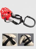 China Dog Muzzle Breathable Silicone Basket Muzzle Dog Mouth Cover with Adjustable Straps for Day and Night Anti-Biting for sale