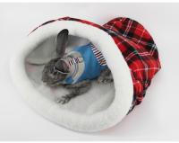 China Outdoor And Indoor Cats Dogs Comfortable Pet Bed Lamb Plush Puppy Dog Sleeping Bag for sale