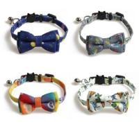 China Adjustable Pet Cat Collar Breakaway with Cute Bow Tie and Bell for Kitty and Some Puppies for sale