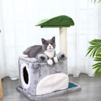 China Safety Deluxe Cat Climbing Frame Tree Multi Level With Cave Scratching Posts M size 61*41*132cm for sale