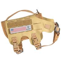 China Outdoor Tactical Pet Training Chest Strap With Hypalon Material Dog Harness Dog Leash Vest Style Dog Leash for sale