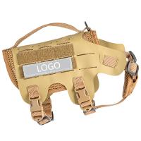 China Outdoor Tactical Pet Training Chest Strap With Hypalon Material Dog Harness Dog Leash Vest Style Dog Leash for sale