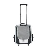 China Telescopic Handle Pet Travel Carrier Backpack Trolley For Small Dogs And Cats for sale