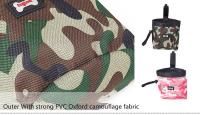 China Waterproof Waist Bag Camo Pet Outdoor Accessories Training Dog Snacks Bag for sale