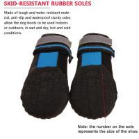 China Opp Bag Dog Walking Boots For Dogs With Reflective Strips Rugged Anti Slip Sole for sale