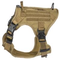 China Tactical Military Vest Dog Harness With Tactical Buckle ODM Molle Safety for Service & Training Military Dog Vest for sale