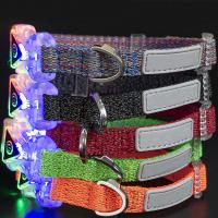 China Led Dog Pet Collars Leash Set Adjustable Decorative Nylon Rope Dog Leash Reflective Dog Leash for sale