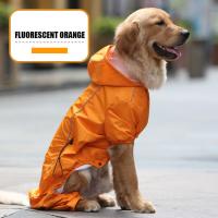 China Winter Warm Breathable Reflective Yellow Dog Raincoat S-XXL Dog Rain Suit for sale