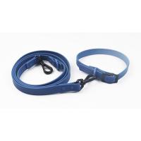 China Exclusive Durable Soft Pvc Leather Dog Collar And Leash Set Coated Waterproof for sale
