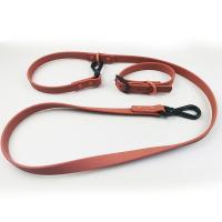 China Exclusive Durable Soft Pvc Leather Dog Collar And Leash Set Coated Waterproof for sale