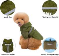 China Outdoor Reflective Pet Raincoat Unique luminous Rain Jackets With Storage Bag For Dogs for sale