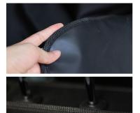 China Durable Waterproof Truck Back Seat Dog Hammock 900g Black Dog Car Seat Mat for sale