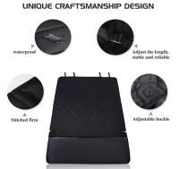 China Durable Waterproof Truck Back Seat Dog Hammock 900g Black Dog Car Seat Mat for sale