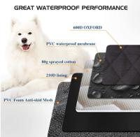 China Durable Waterproof Truck Back Seat Dog Hammock 900g Black Dog Car Seat Mat for sale