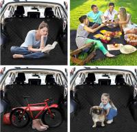 China Durable Waterproof Truck Back Seat Dog Hammock 900g Black Dog Car Seat Mat for sale