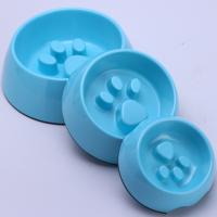 China Non Slip Slow Eating Cat Bowl Prevent Cat Food Splash Water Pet Slow feeder Puppy Bowl for sale